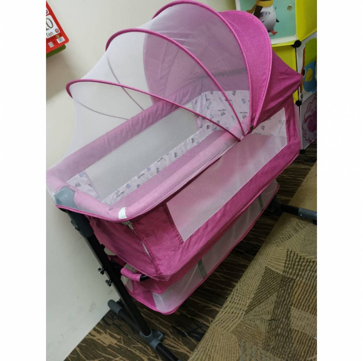 BC Baby Portable Bed Co-sleeper Rocking Cot Foldable Bed