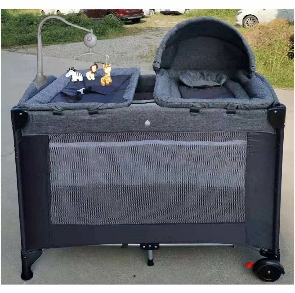 4 in 1 Playpen Baby Multifunctional Portable Foldable Newborn Bed with ...