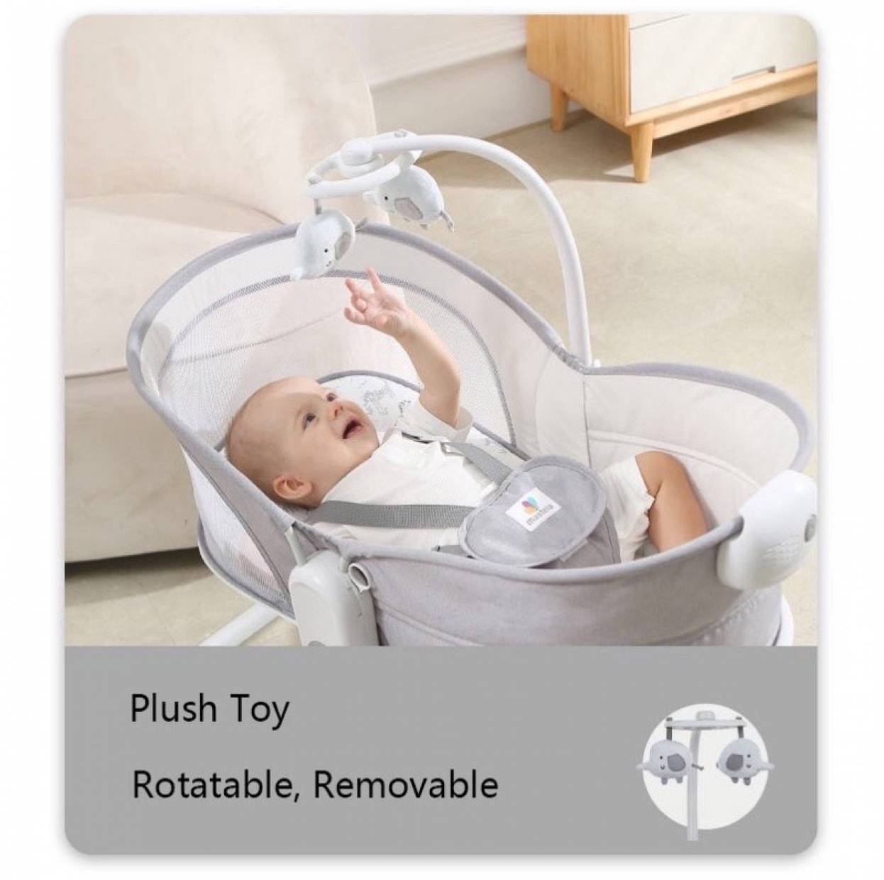 Mastela 6 in 1 Bassinet Rocker Deluxe Multi-Functional