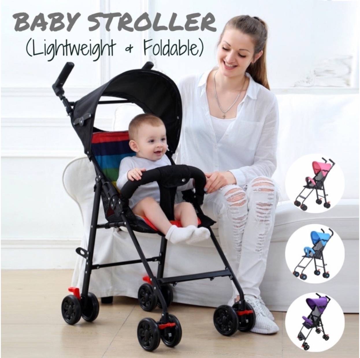 Ultralight Baby Stroller Foldable Pram